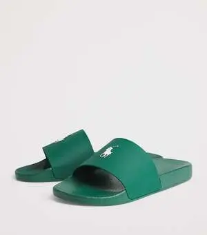 Polo Ralph Lauren Signature Polo Pony Slides - Green
