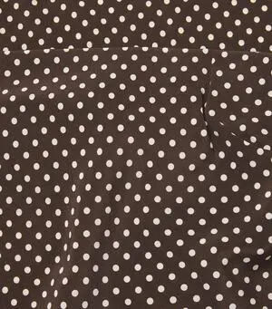 Matteau Silk Polka Dot Strapless Maxi Dress - Brown