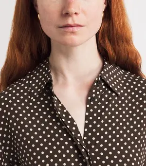 Matteau Silk Polka Dot Short Sleeve Shirt
