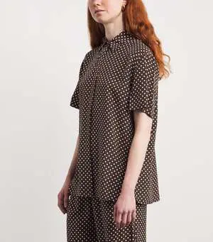 Matteau Silk Polka Dot Short Sleeve Shirt