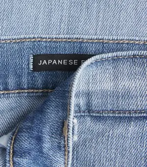 7 For All Mankind Stovepipe Straight Leg Jeans - Blue