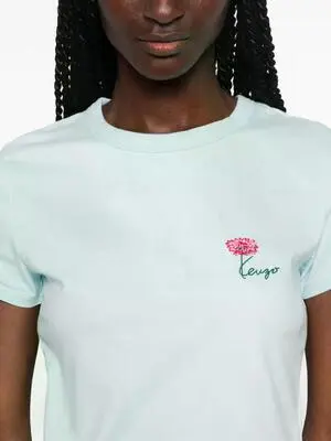 Kenzo Flower Embroidered Crewneck T-shirt