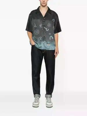 EVISU Logo Print Jeans