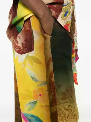 120% Lino Printed Palazzo Pants