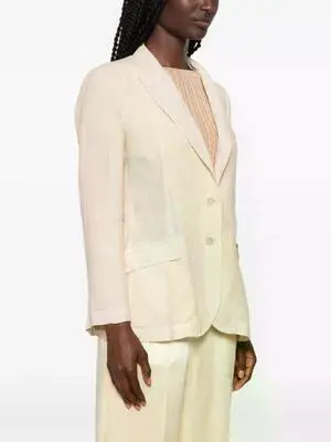 120% Lino Single-breasted Blazer