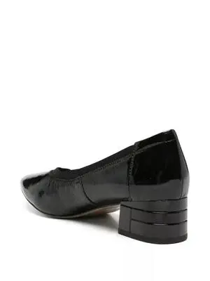LINDA BAUMANN Patent Finish Block-heel Pumps