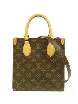 LOUIS VUITTON Bb Sac Plat Tote Bag - Brown