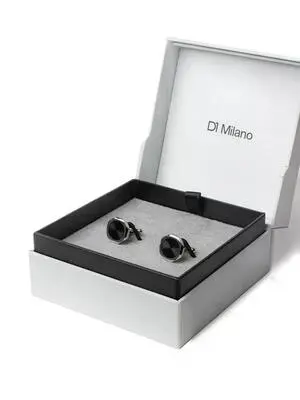 D1 MILANO Octagonal-frame Toggle-fastening Cufflinks