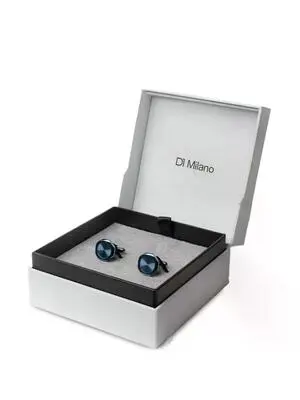 D1 MILANO Octagonal Sunray-brushed Cufflinks