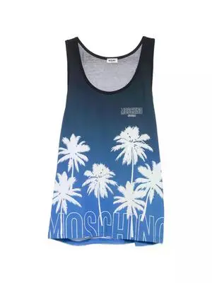 Moschino Tropical Palm Tree Print Vest