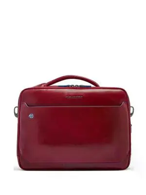 PIQUADRO Leather Laptop Bag - Red