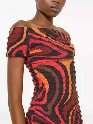 Emilio Pucci Marmo Print Shibori Top