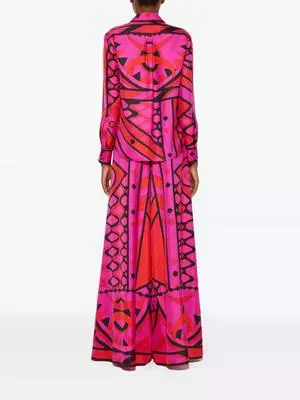 Emilio Pucci Vivara Print Silk Twill Shirt