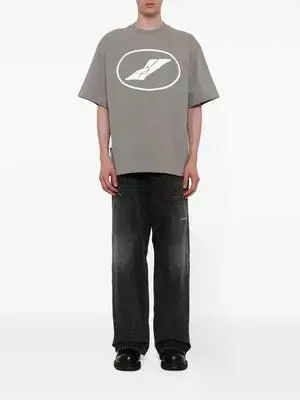 We11Done Round-neck Logo-detail T-shirt