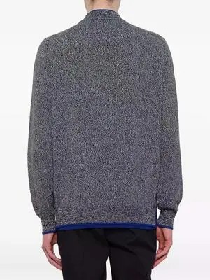 Kenzo Tiger Motif Zip-up Cardigan