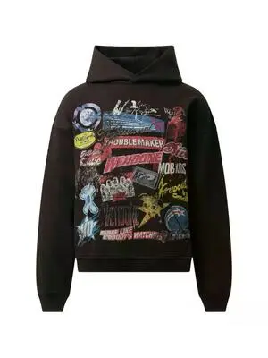 We11Done Collage Print Hoodie