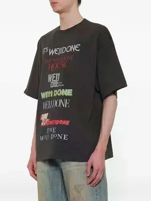 We11Done Graphic-logo T-shirt