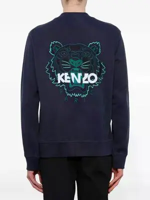 Kenzo Tiger Embroidered Zip-fastening Sweatshirt