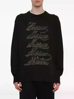 We11Done Logo Print Relaxed Fit Sweater