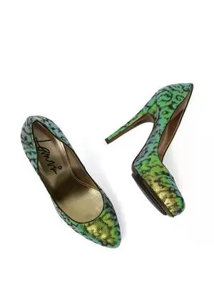LANVIN Metallic Patterned Pumps