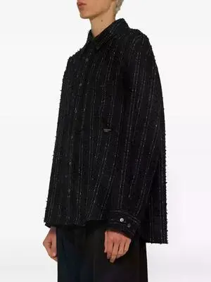 WOOYOUNGMI Tweed Button-up Shirt