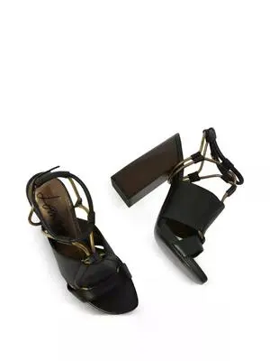 LANVIN Multi-strap Block-heel Sandals
