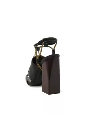 LANVIN Multi-strap Block-heel Sandals