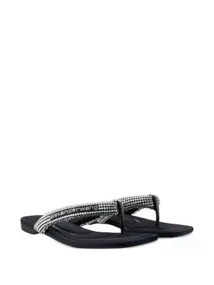Alexander Wang Jenna Crystal Embellished Flip-flops