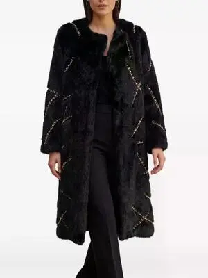 Moschino Chain-embellished Faux-fur Coat