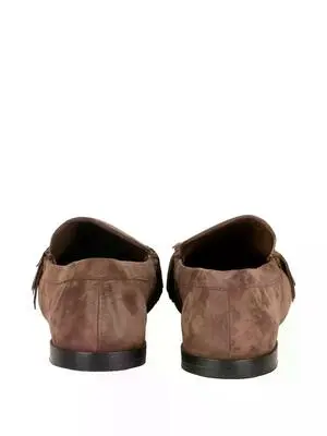 JVAM Suede Loafers With Fringe Detail