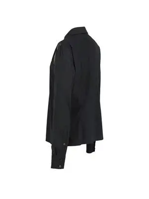 BASILE Sheer Panel Shirt