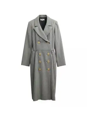 Saint Laurent 1990s Houndstooth Double-breasted Dress