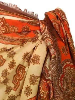 Zimmermann Paisley-print Frayed-edge Pareo