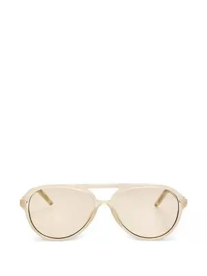 Jacquemus Pilot Frame Sunglasses - Neutrals
