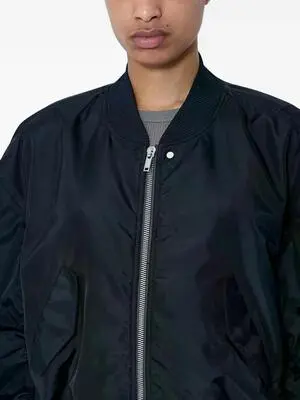 Rick Owens Jumbo Flight Ruched-sleeve Oversized Bomber Jacket