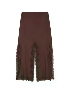 16Arlington Simi Lace-trimmed Satin Skirt