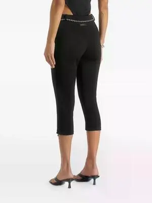 Manière De Voir Capri Leggings With Chain Detail