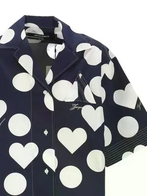 Jacquemus Polka-dot Heart-print Shirt