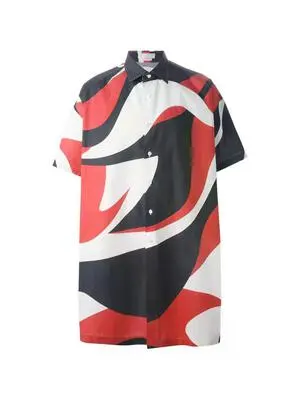 Alexander McQueen Abstract-print Short-sleeve Shirt