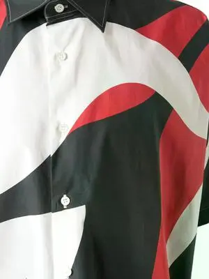 Alexander McQueen Abstract-print Short-sleeve Shirt
