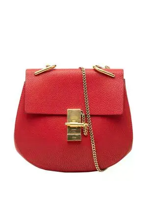 Chloé Drew Small Leather Bag - Red