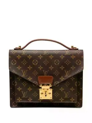 LOUIS VUITTON Monceau 28 Satchel - Brown