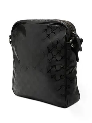 Gucci Gg Imprimé Crossbody Bag - Black