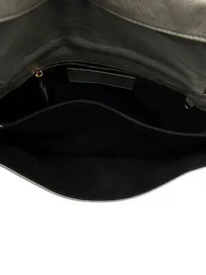 Balenciaga Lambskin Leather Motocross Giant 12 Envelope Clutch With Strap - Grey
