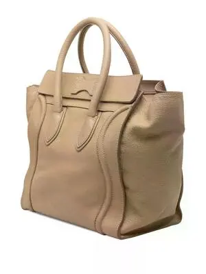 Celine Mini Luggage Tote Bag In Grained Calfskin