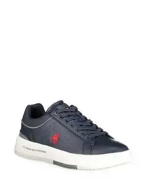 U.S. Grand Perforated Logo-patch Sneakers
