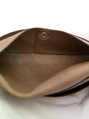 Hermès 2011 Epsom Calvi Card Holder - Brown