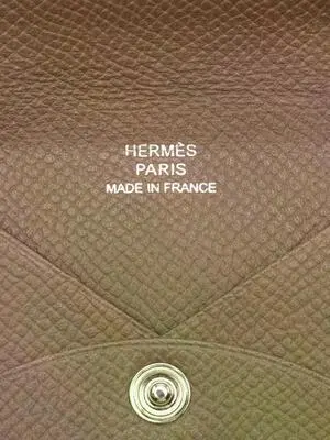 Hermès 2011 Epsom Calvi Card Holder - Brown