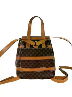 Celine Macadam Coated Canvas Backpack