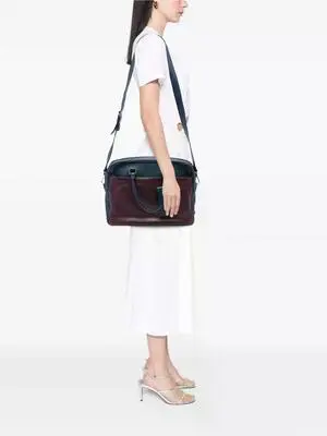 Prada Bicolor Vitello Daino Briefcase Bag